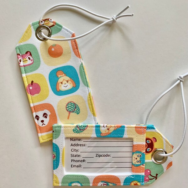 Fabric Luggage Tag - Etsy