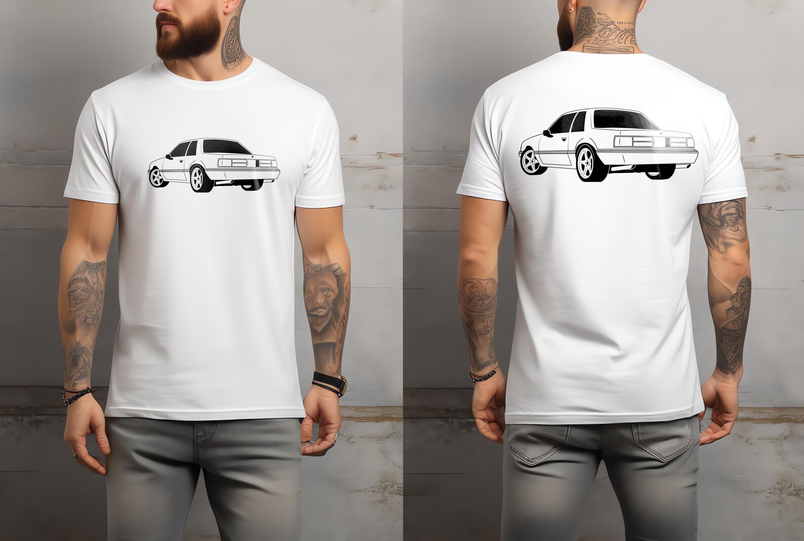 Ford Mustang Notchback Vector Svg - Cut File + Pdf Png Eps Dxf B+w - Etsy