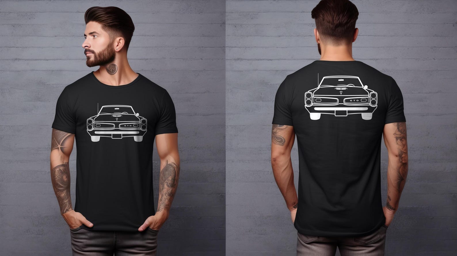 Pontiac GTO Vector Svg - Cut File + Pdf Png Eps Dxf - Etsy