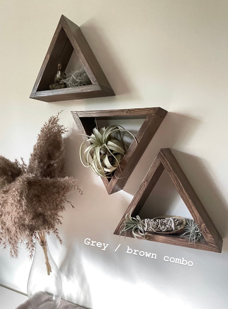 Large Triangle Shelves set of 3 - Etsy