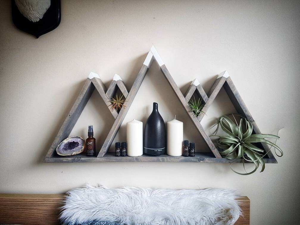 Wood Mountain Shelf 5pk style | Etsy