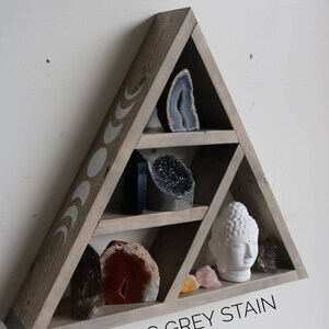 Triangle Altar Shelf With Moon Phases - Etsy