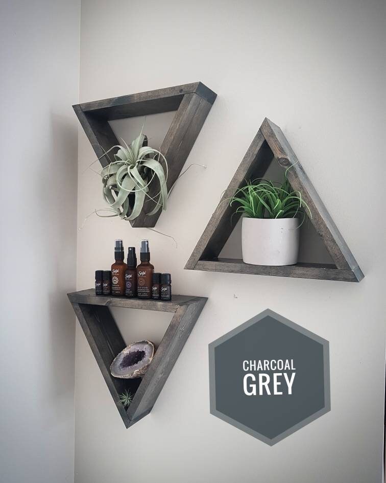 Large Triangle Shelves set of 3 - Etsy
