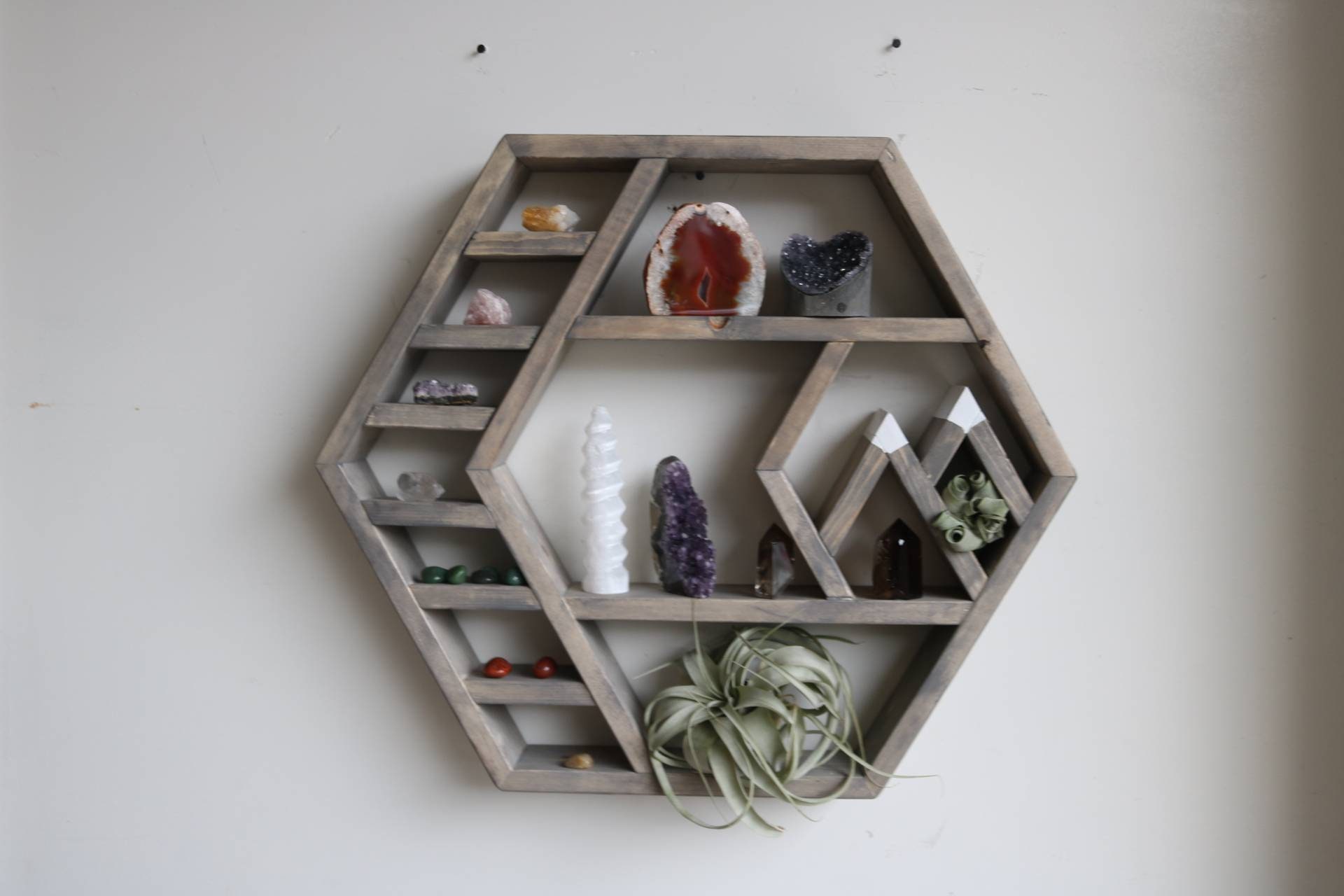 Mountain Hexagon Chakra Altar Shelf | Etsy