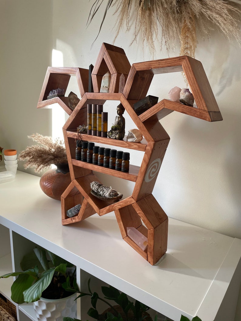 Turtle Wood Altar Shelf With Side Design - Etsy