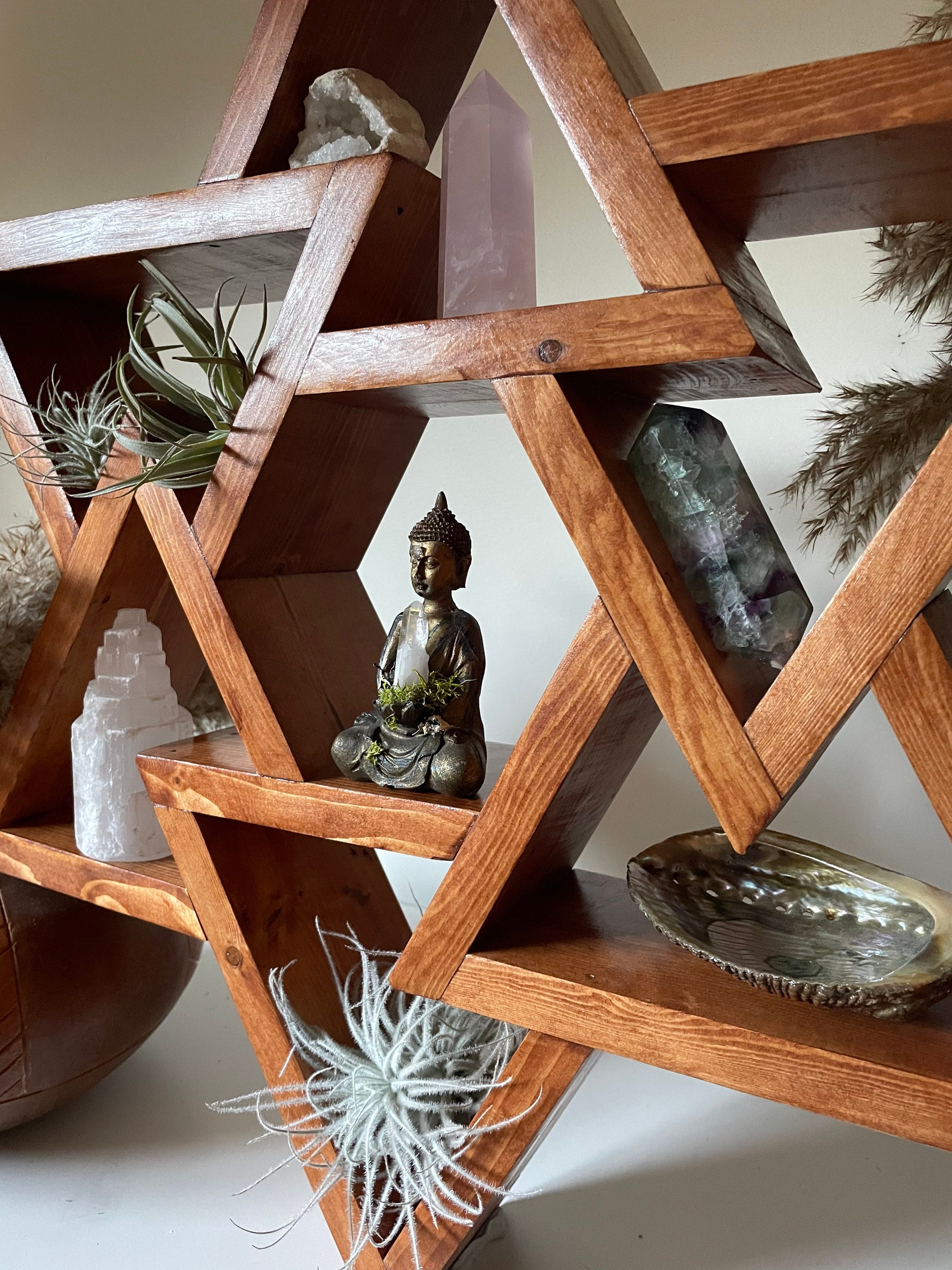 Sacred Geometry Triangle Altar Shelf - Etsy