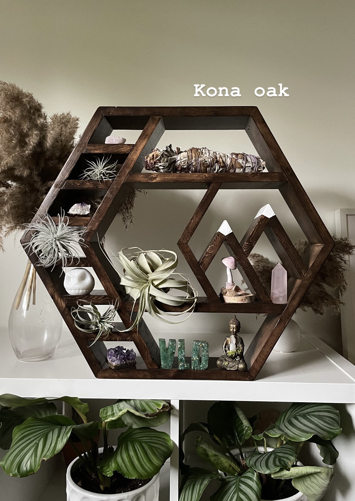 Mountain Hexagon Chakra Altar Shelf | Etsy