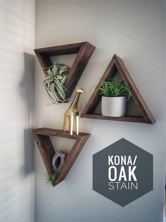 Large Triangle Shelves set of 3 | Etsy