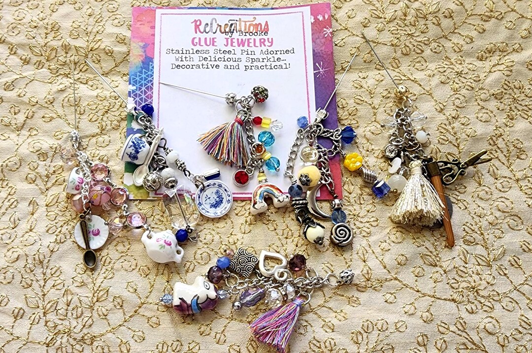 Stainless Steel Decorative Glue Pin Jewelry - Etsy
