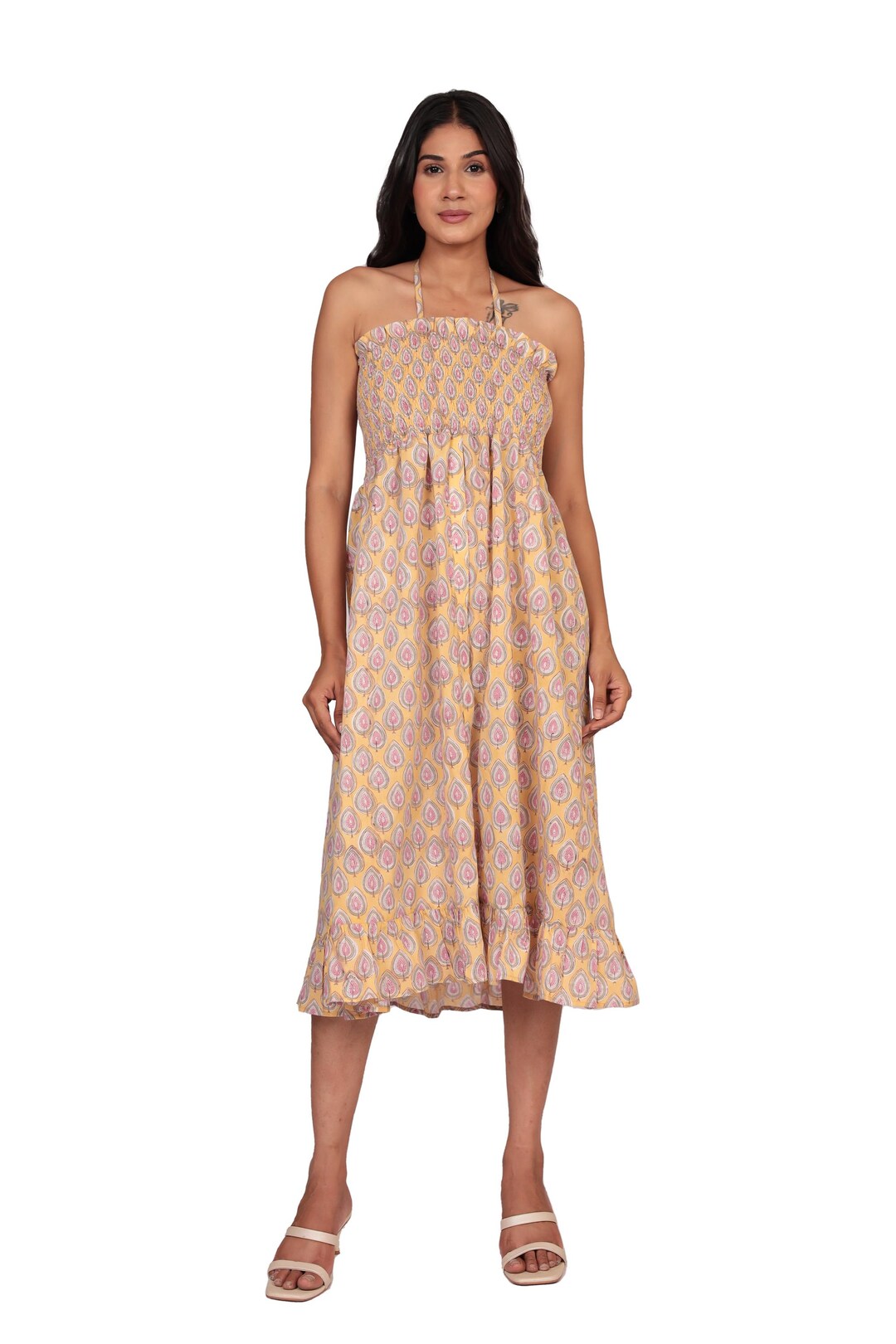 Women's Summer Vacation Dress, Pastel Flowy Sundress, Beach Party ...