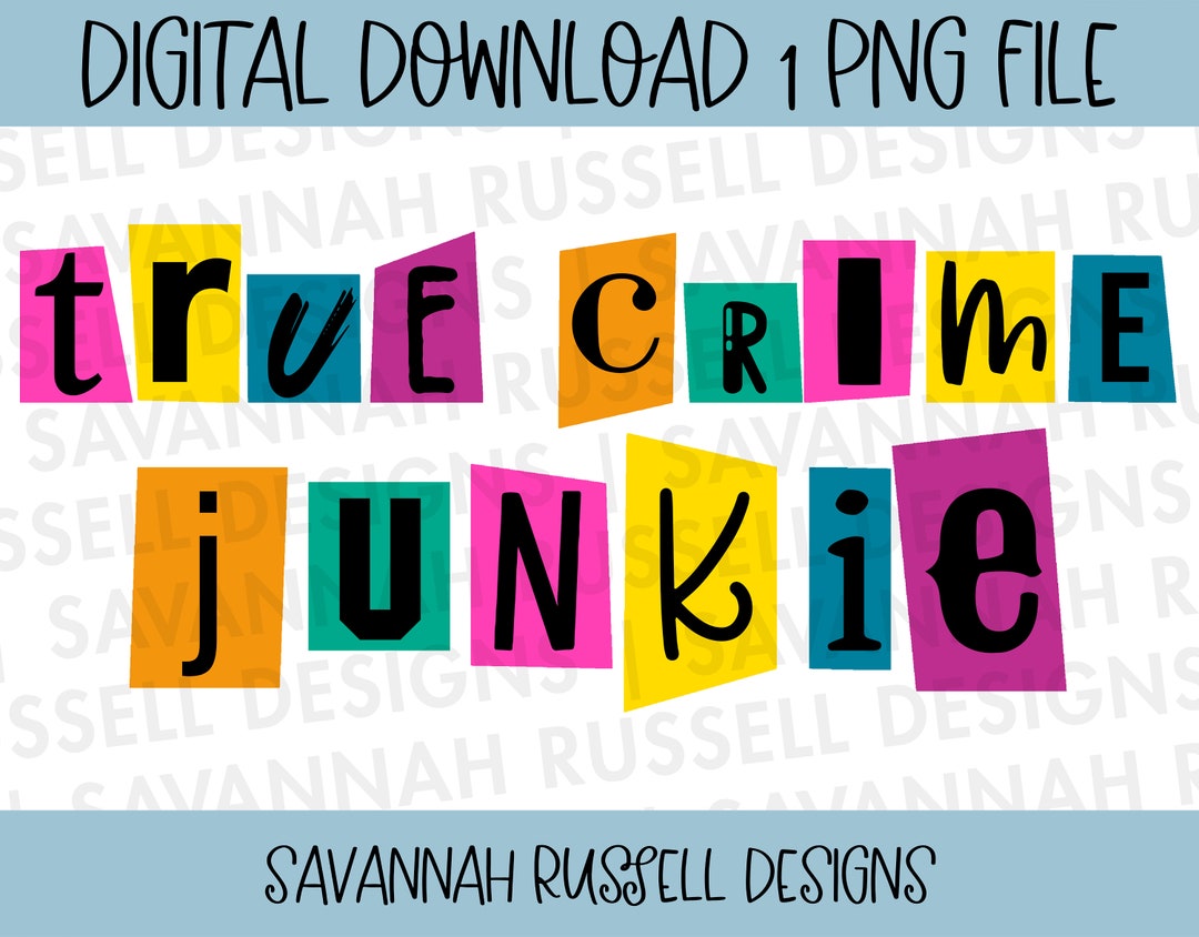 True Crime Junkie Ransom Letter Clip Art | 1 PNG Digital Download ...