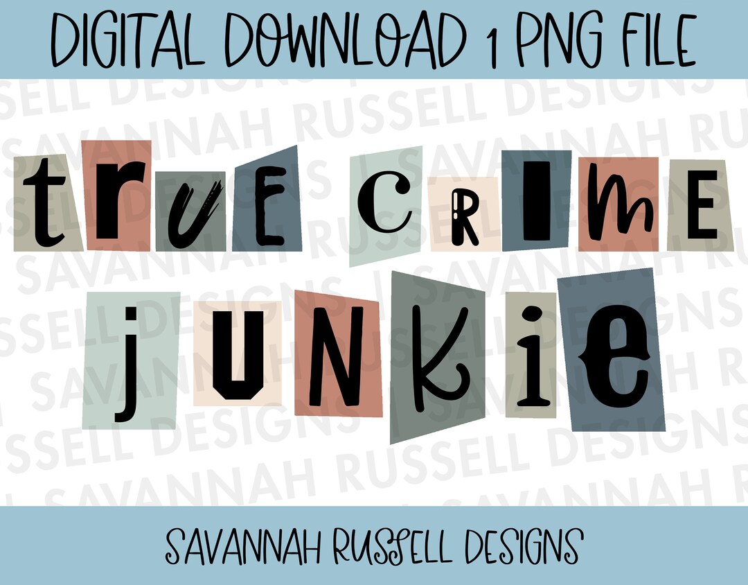 True Crime Junkie Ransom Letter Clip Art 1 PNG Digital Download True ...