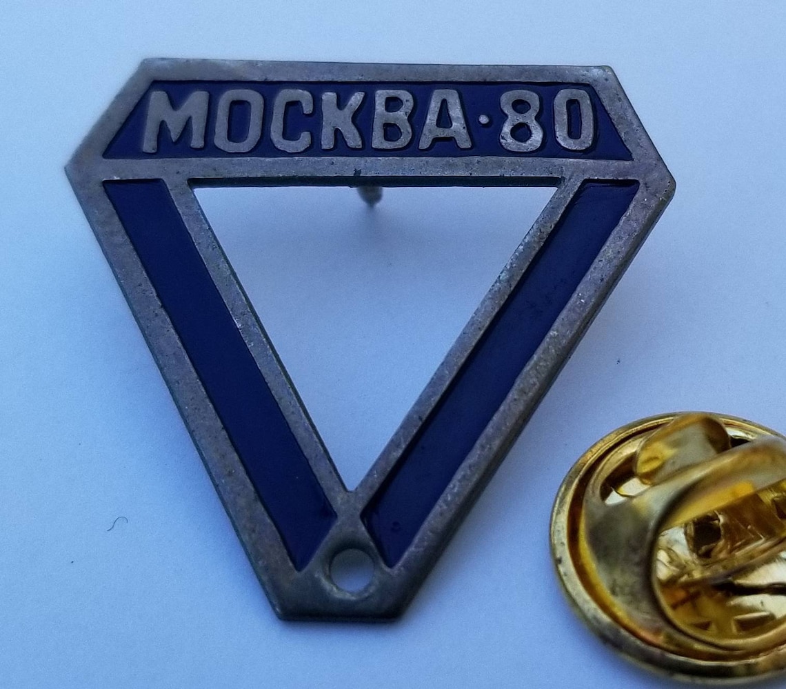 MOCKBA 1980 Moscow Olympics Triangle Shaped Vintage Collectors - Etsy