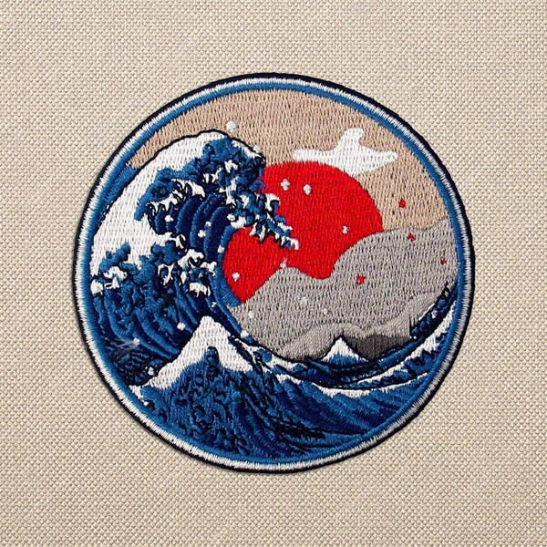 Great Wave Patch - Etsy