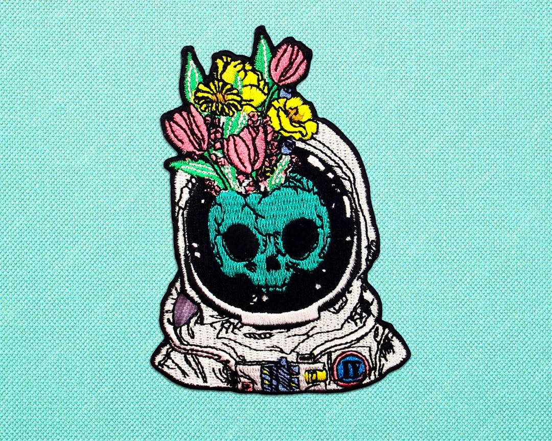 Nasa Astronaut Skull Patch Iron On, Alien Space Patches for Jackets ...