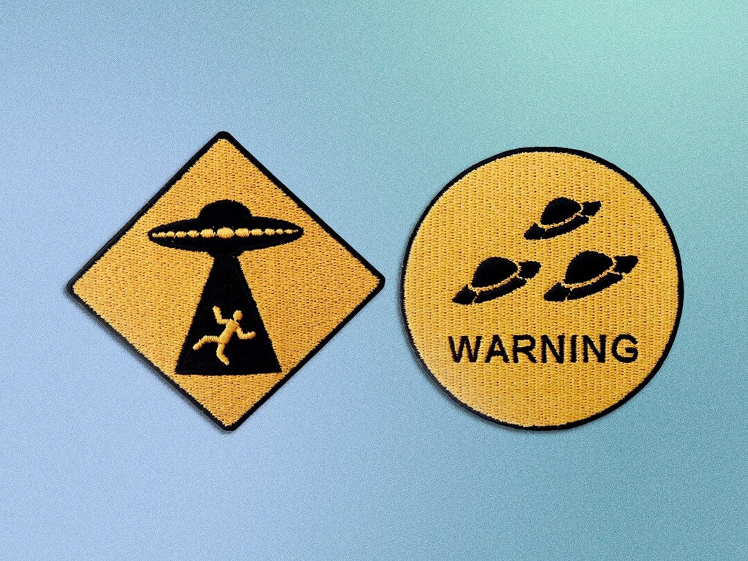 Embroidered Alien Patches for Jackets, Iron on Ufo Patches for Hats ...