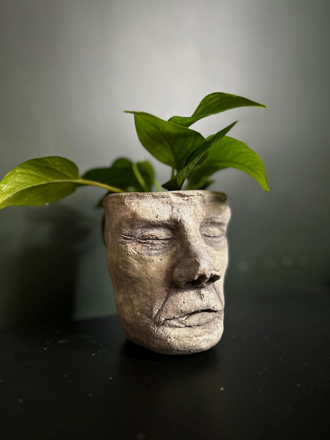 Spooky Zombie Head Planter. - Etsy