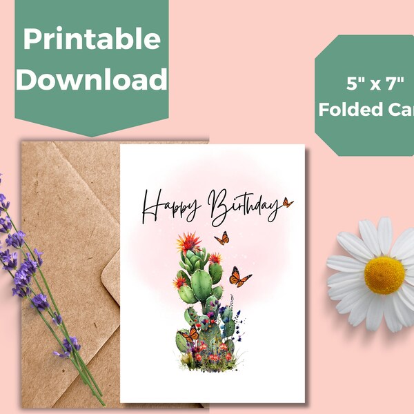 Southwest Birthday Card - Etsy