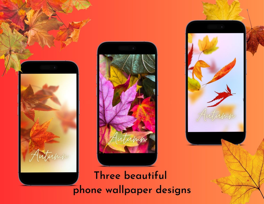 Fall Phone Wallpaper, Autumn Lock Screen, Fall Leaves Screen Saver ...