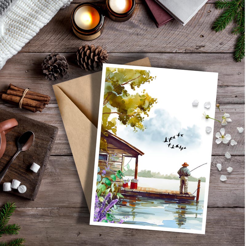 Fisherman Cards - Etsy