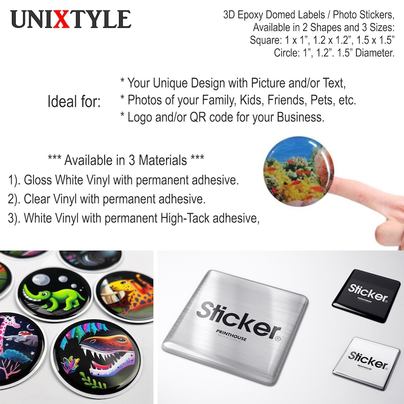 Epoxy Sticker - Etsy