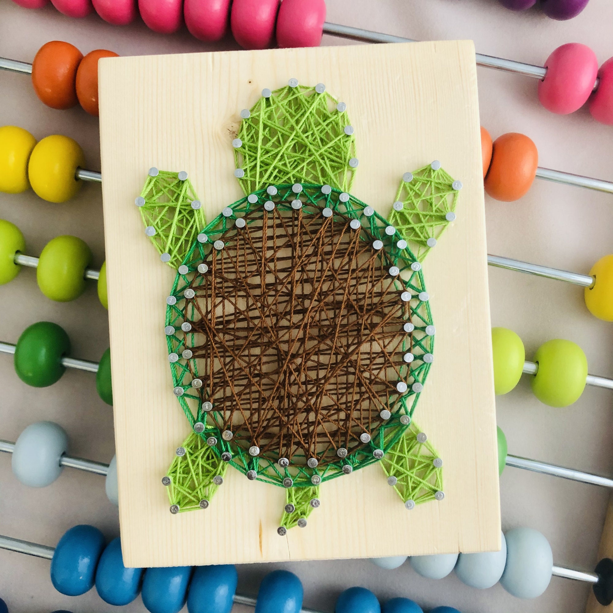 DIY Turtle String Art Kit Kids Craft Kit Arts and Crafts | Etsy
