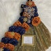 Personalized Wedding Broom (large) - Burnt Orange/navy Blue for Jump ...