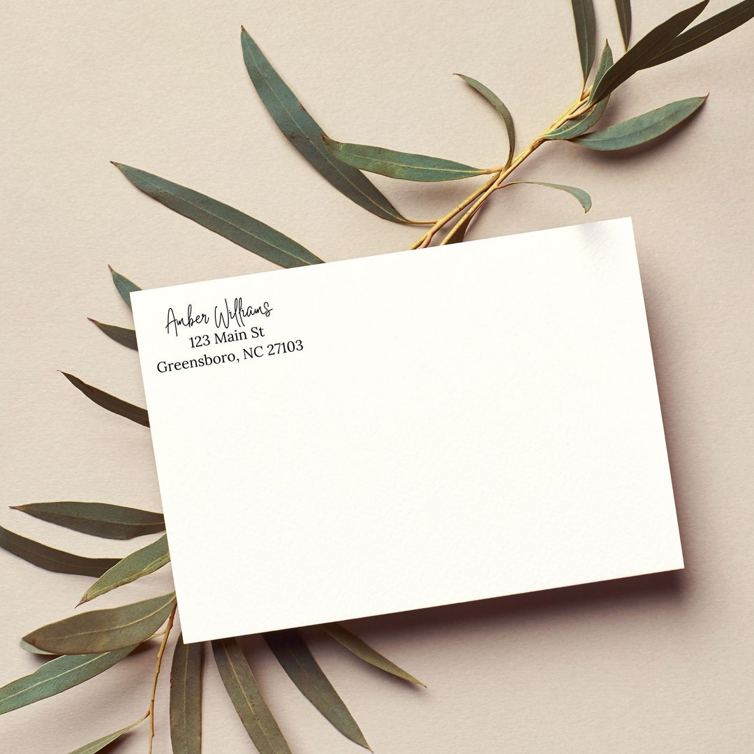 Custom Envelope Personalized Envelope Stationery 5x7 Customized ...