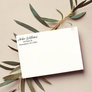 Custom Envelope Personalized Envelope Stationery 5x7 Customized ...