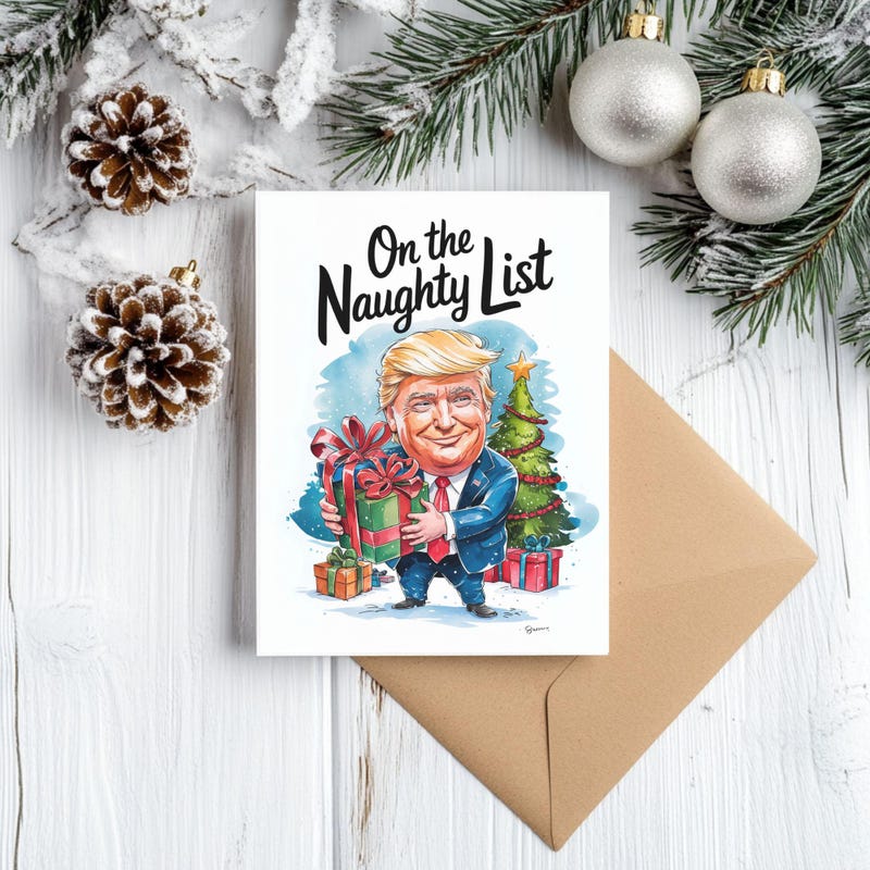 Trump Christmas Card - Etsy
