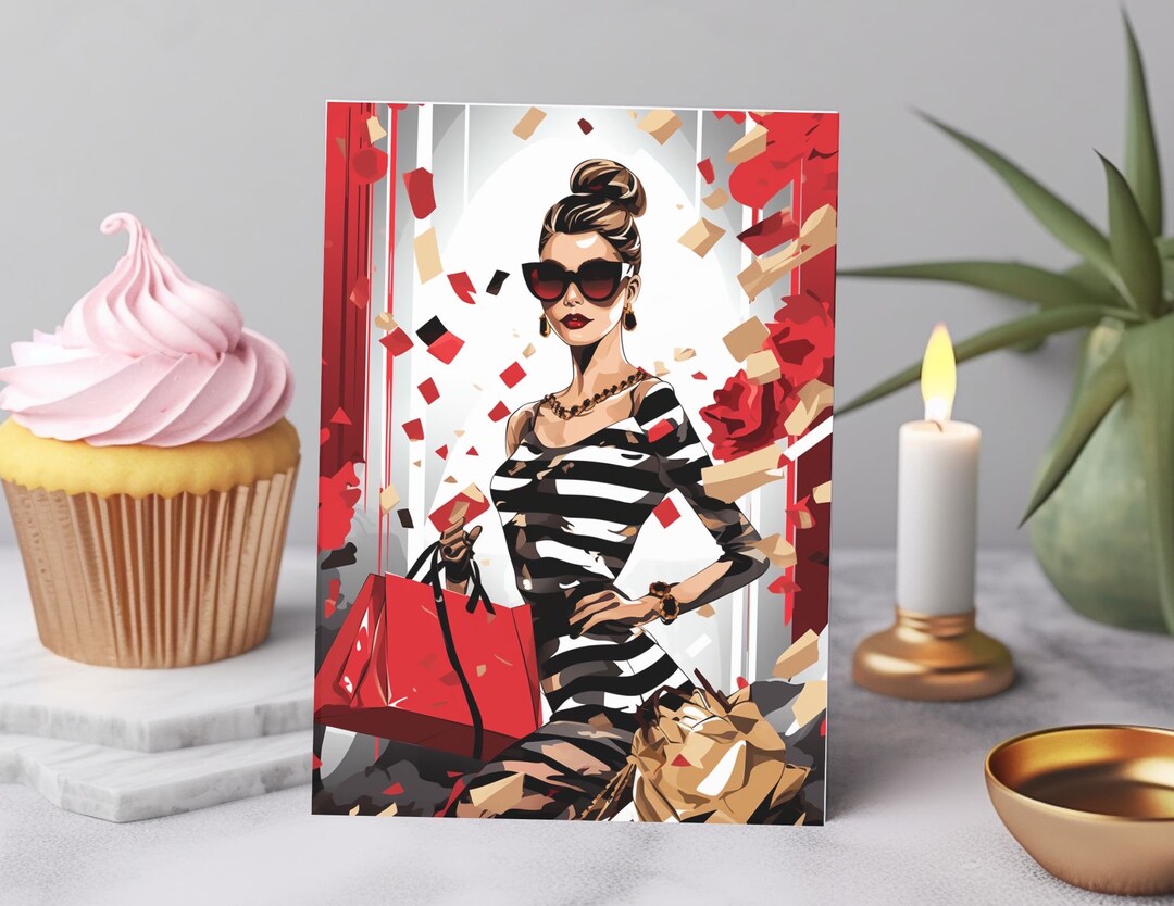 Fancy Birthday! Greeting Note Card - Etsy