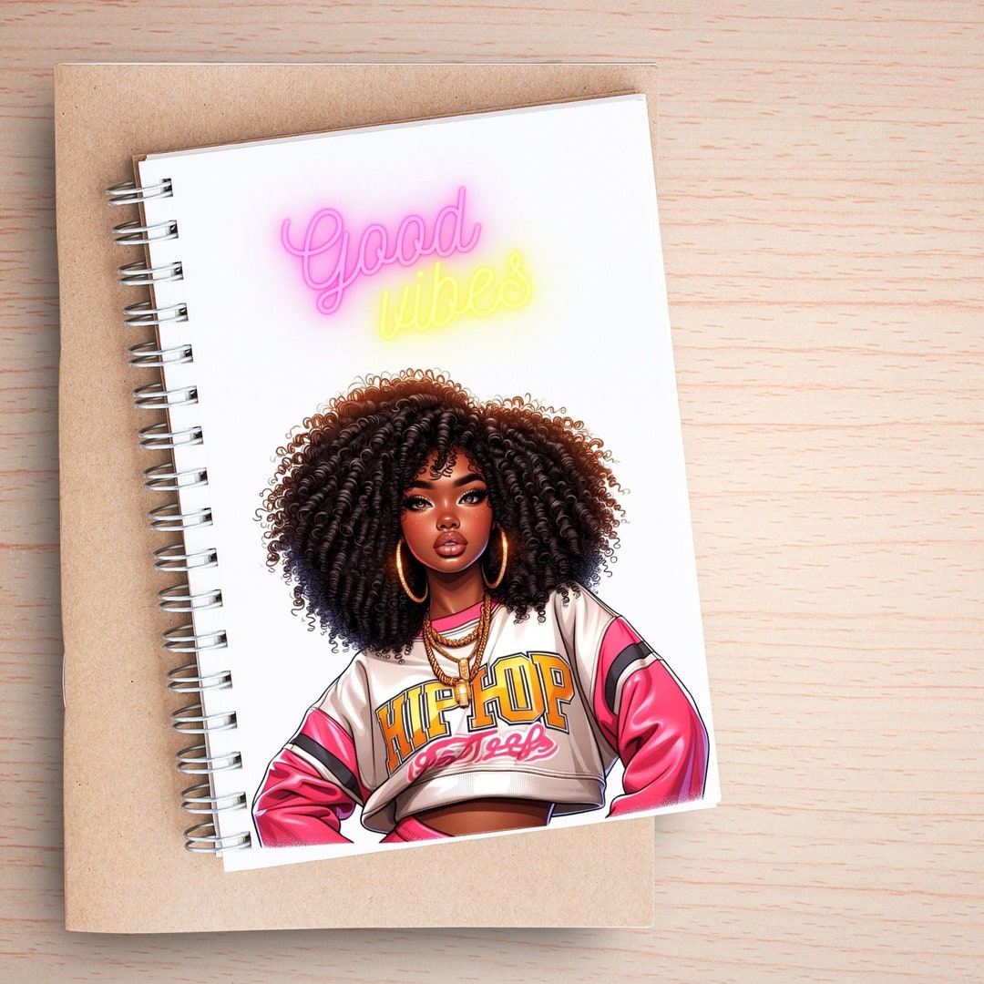 Black Girl Magic Notebook - Spiral Bound | African American Woman ...