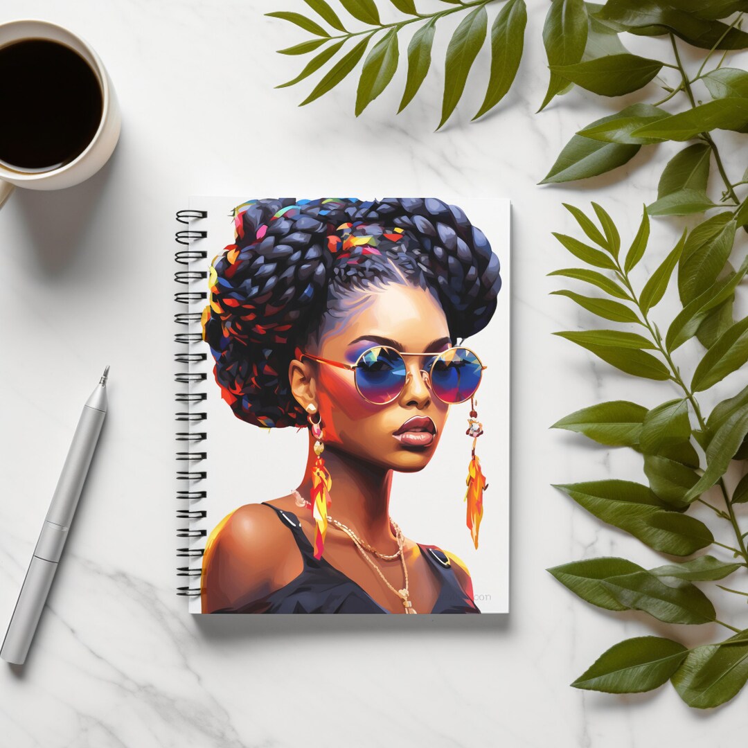 Black Girl Magic Notebook - Spiral Bound | African American Woman ...