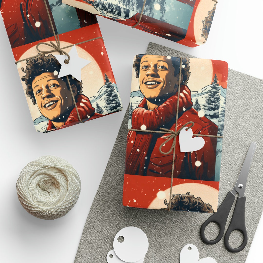 Patrick Mahomes Retro Theme Wrapping Papers Patrick Mahomes - Etsy