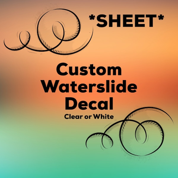 Water Slide Decals - Etsy
