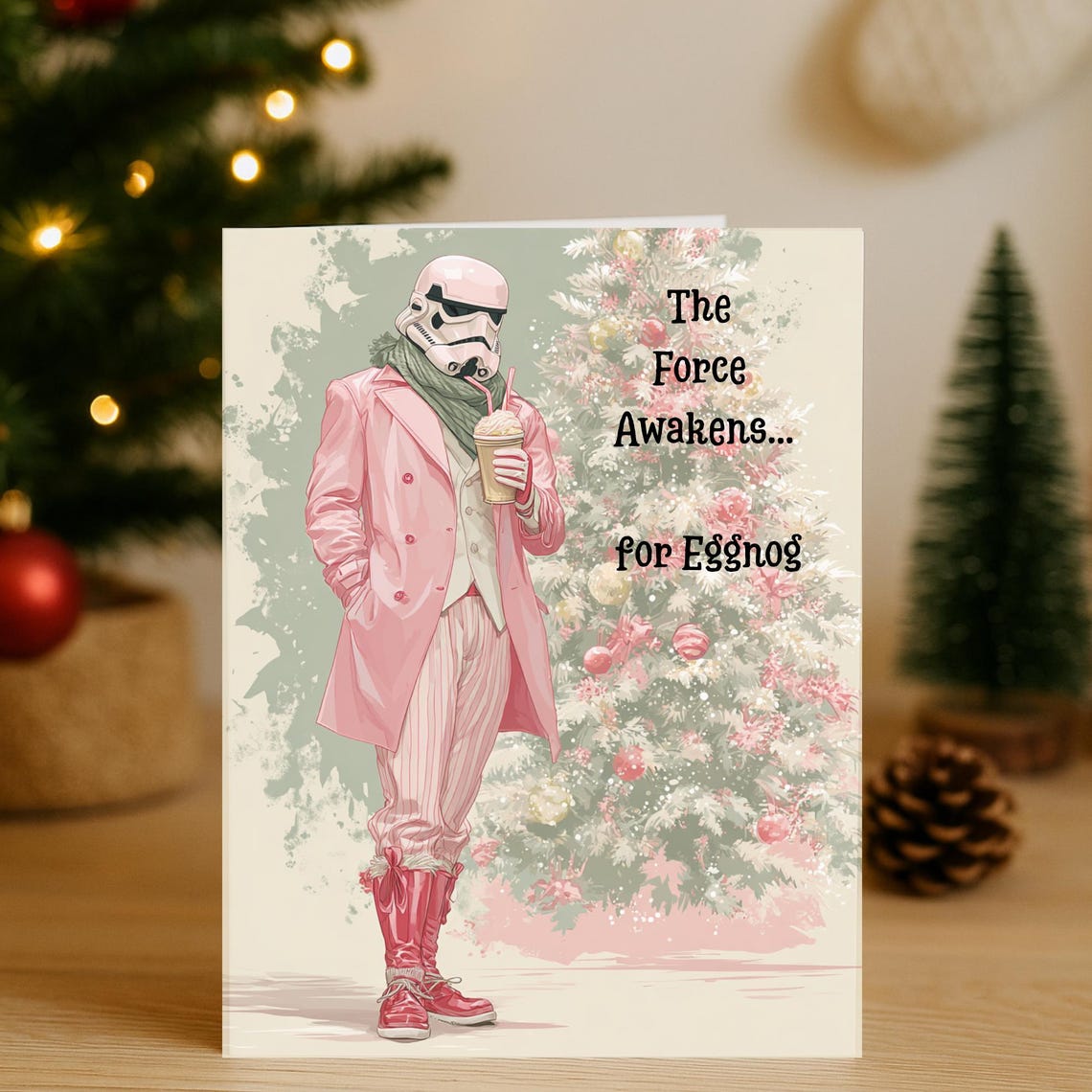 Funny Galactic Christmas Card – Space Christmas Greeting Card “the ...