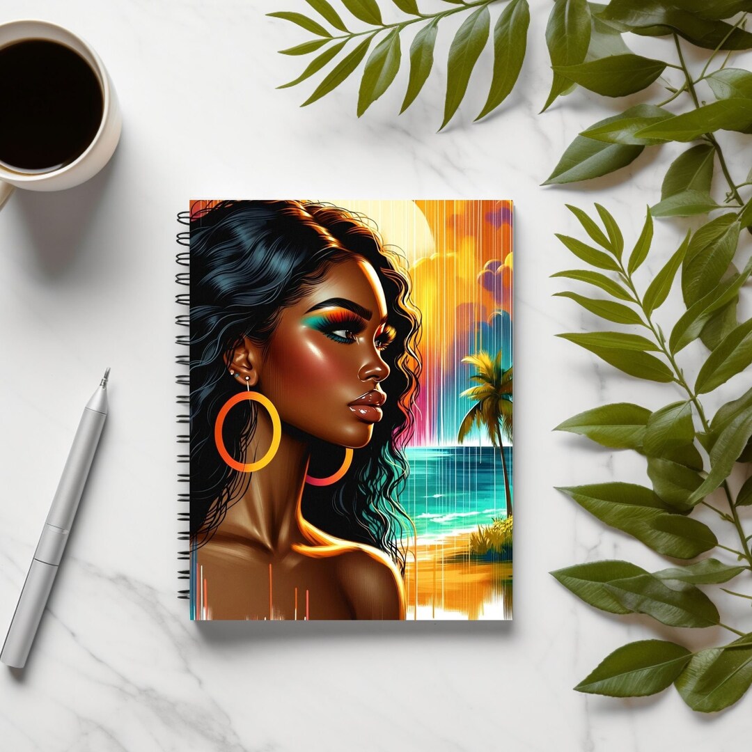 Black Girl Magic Notebook - Spiral Bound | African American Woman ...