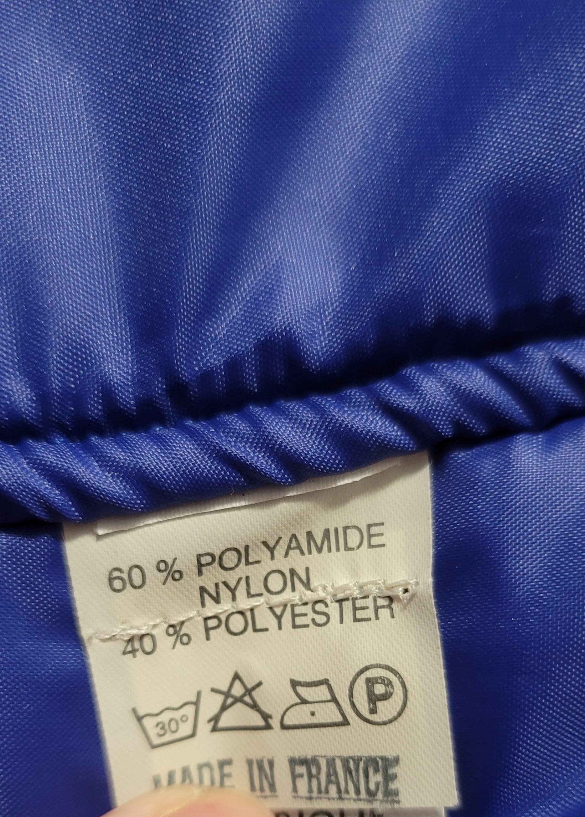 Vdev Paris Vintage 80s Blue Floral Ski Jacket Made in France Size US 10 ...