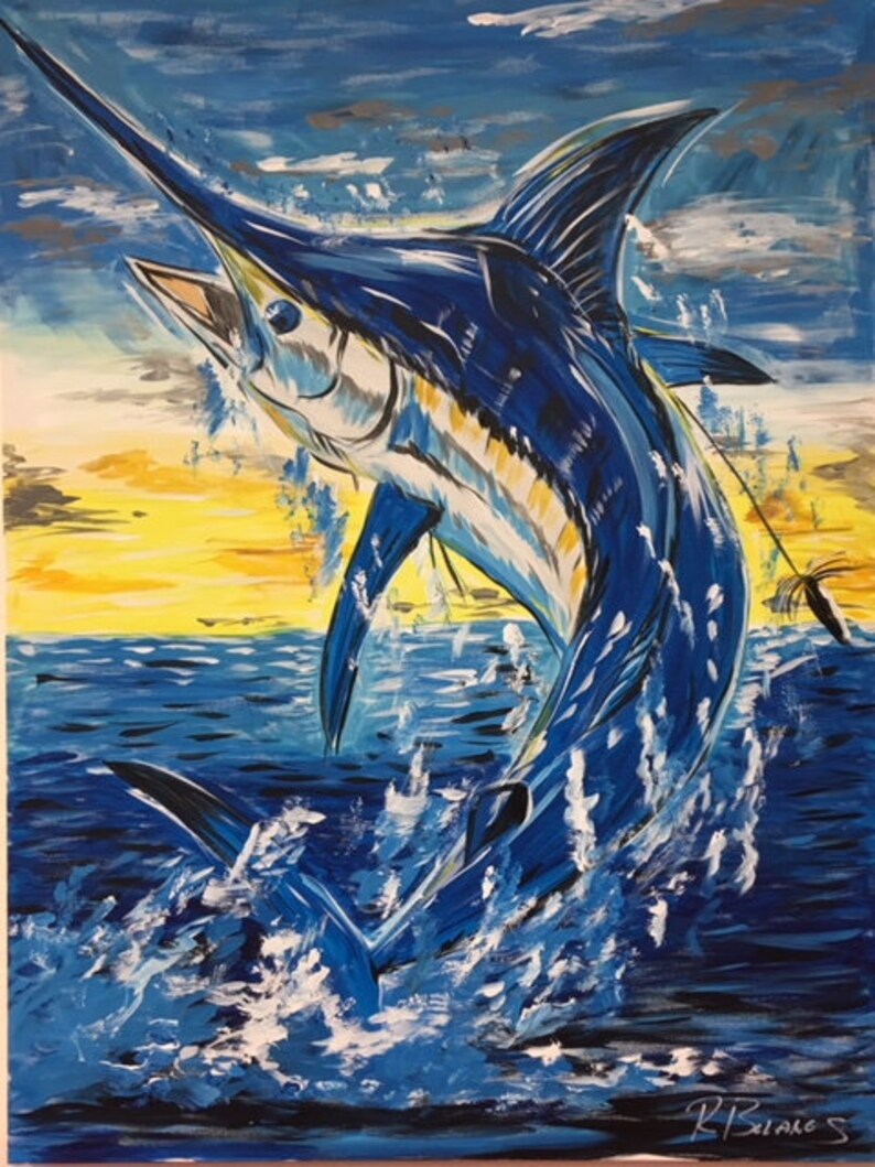 Swordfish Fighting - Etsy