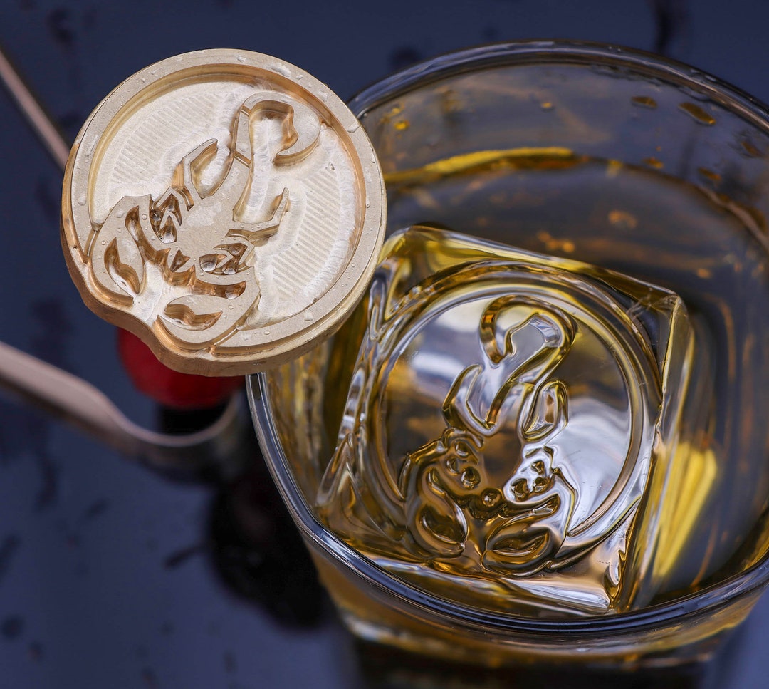 Scorpio Brass Ice Cube Stamp, Custom Constellation Ice Cube Stamp ...