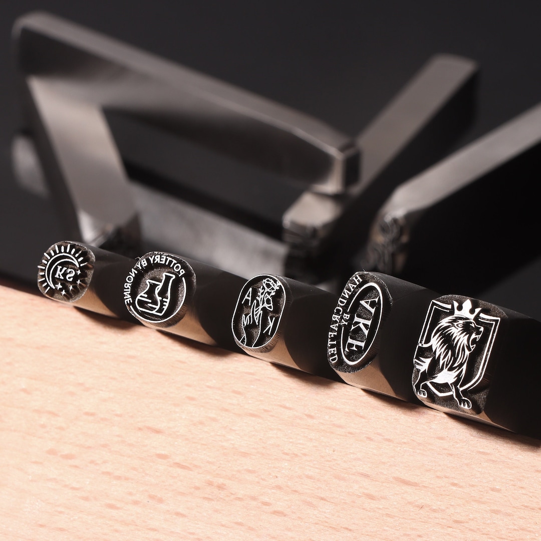 Custom Die Tiny Metal Stamp, Metal Logo Stamp for Marking, Custom Logo ...