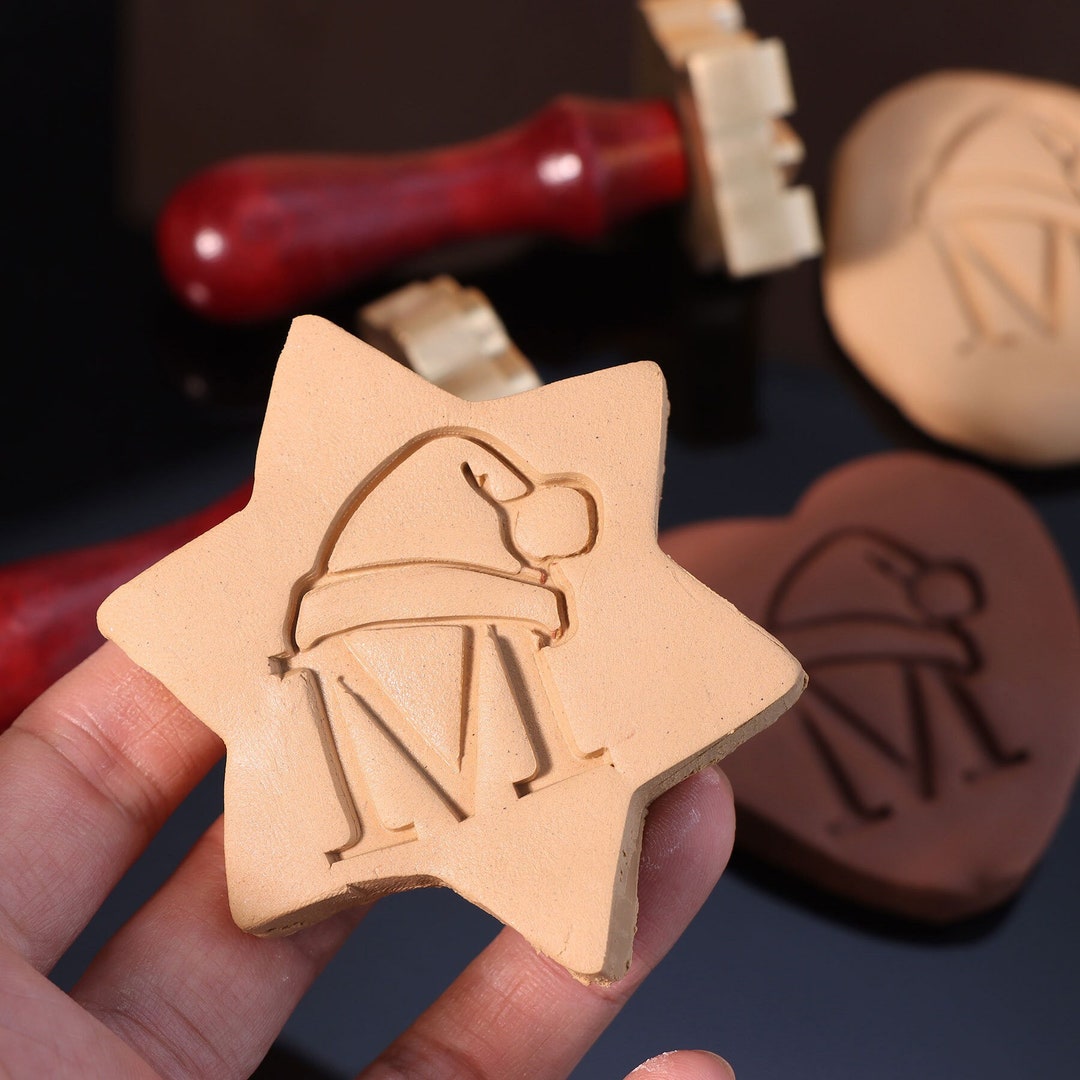Polymer Clay Stamp, Clay Signature Custom, Custom Pottery Stamp, Brass ...