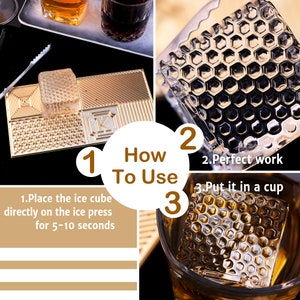 Ice Plate Custom Ice Stamp for Bar, Bar Opening Custom Ice Tray Gift ...