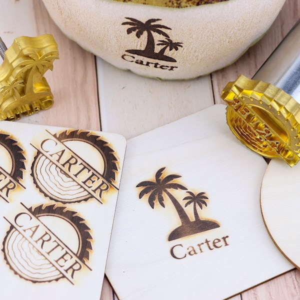 Coconut Stamp - Etsy