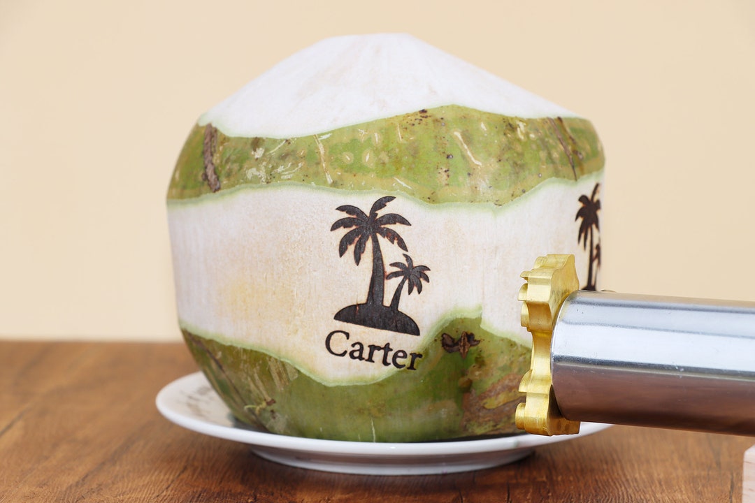 Custom Coconut Branding Iron, Custom Coconut Stamp, Stamp for Coconut ...