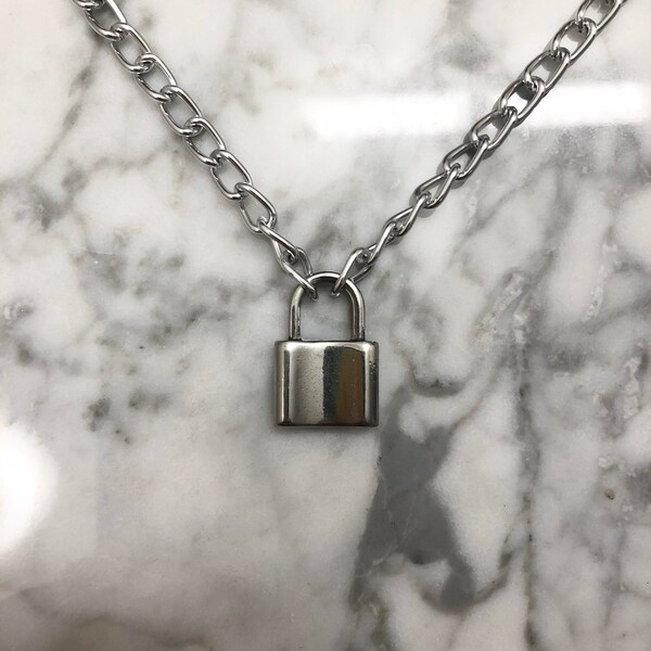 Locking Necklace - Etsy UK
