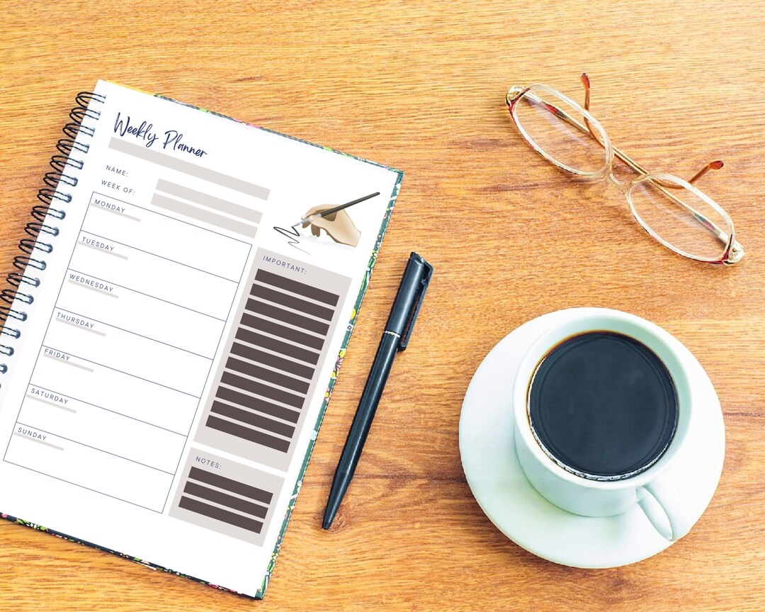 Weekly Planner, Monthly Planner, Printable Planner, Planner Set ...