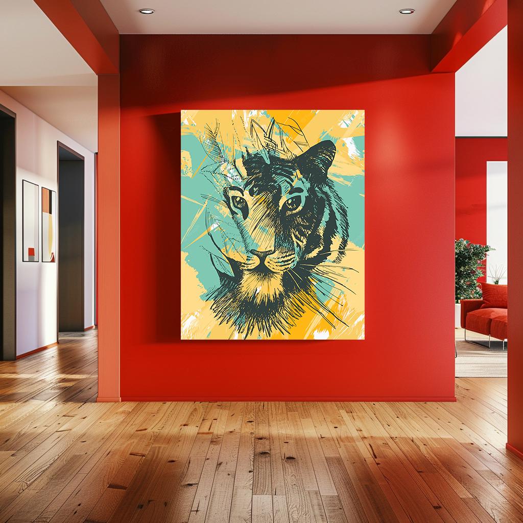 Tiger Head Wallart, Tiger Head Printable Wall Art - Digital Download ...