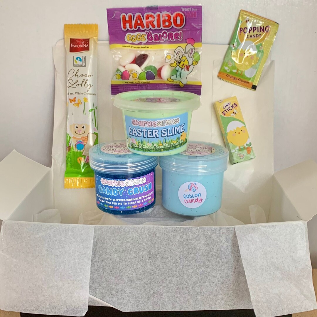 Slime Box 3 Random Scented Slimes in Snap Lid Containers Sparkle Slimes ...