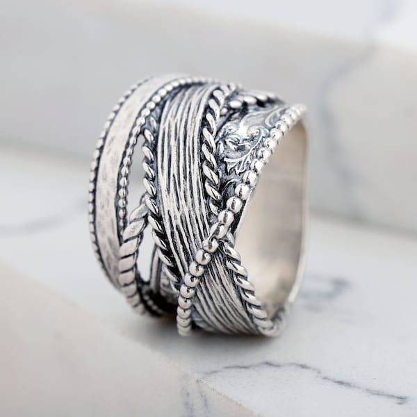 Textured Ring - Etsy